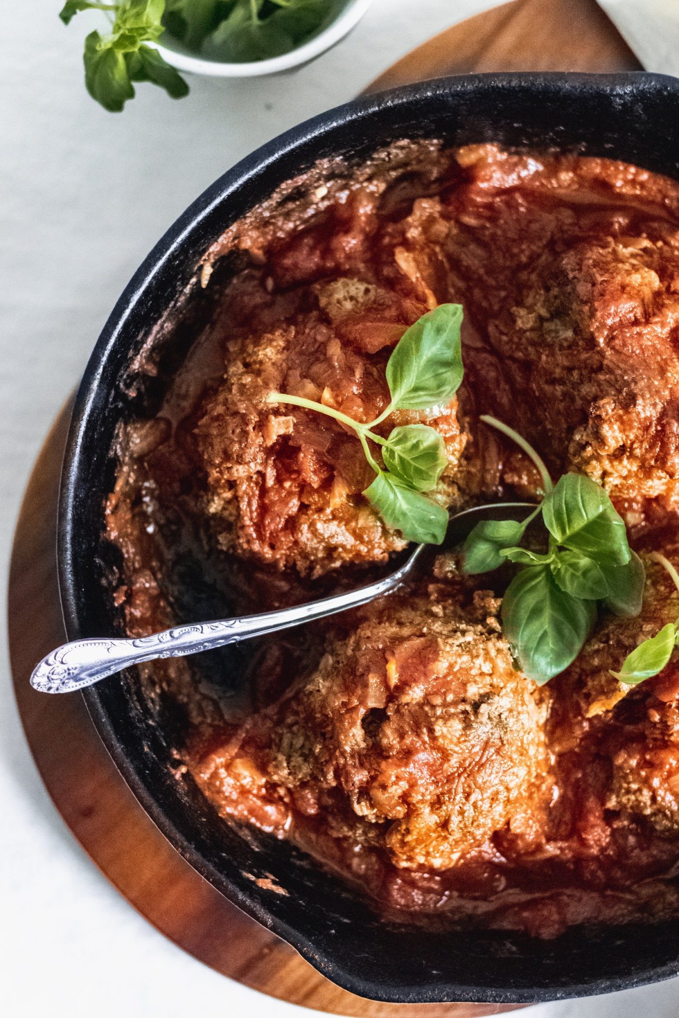 Easy Baked Italian Ground Beef Meatballs - MAY EIGHTY FIVE