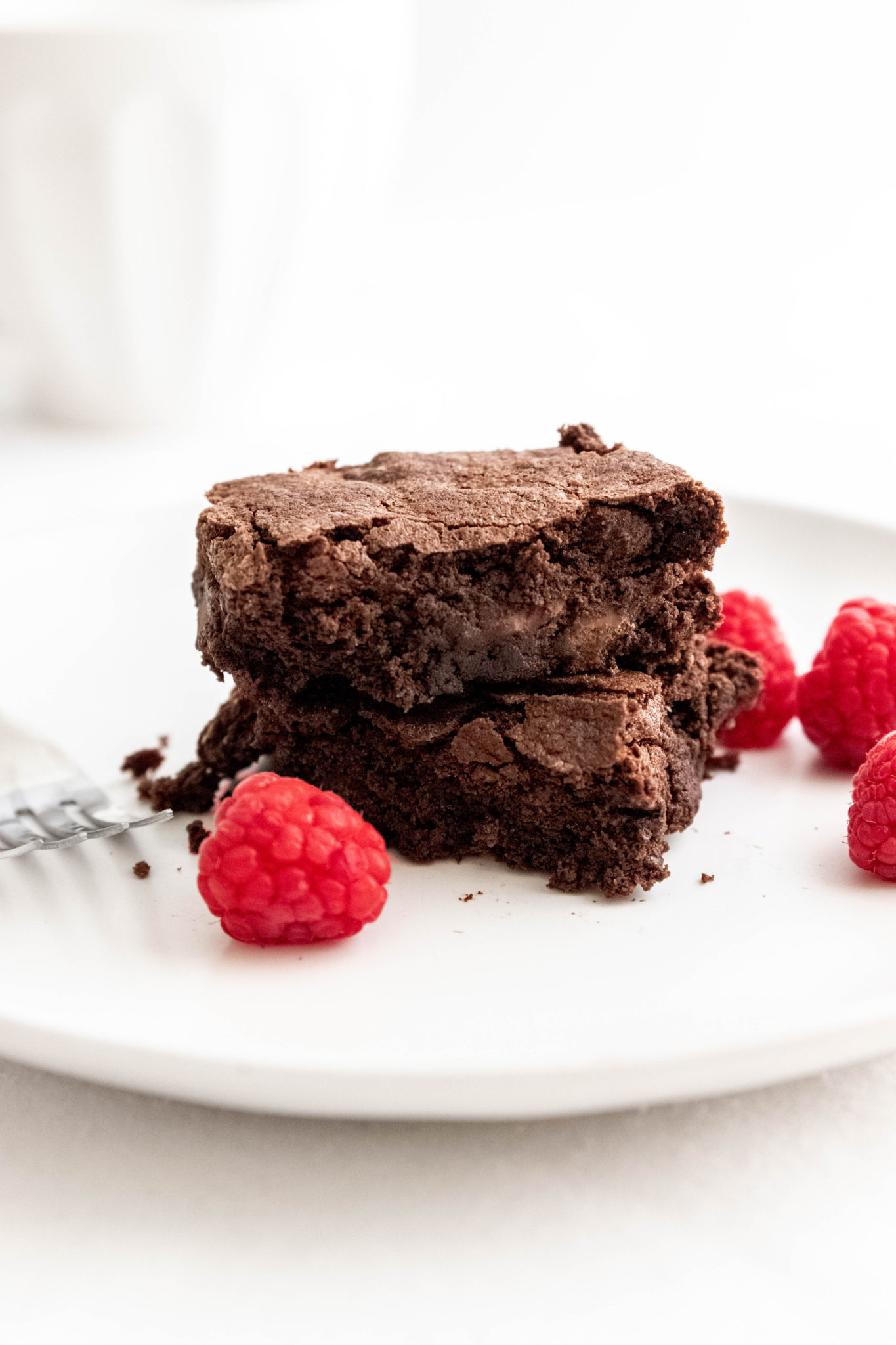 The Best Fudgy Raspberry and Dark Chocolate Brownie Recipe - MAY EIGHTY ...