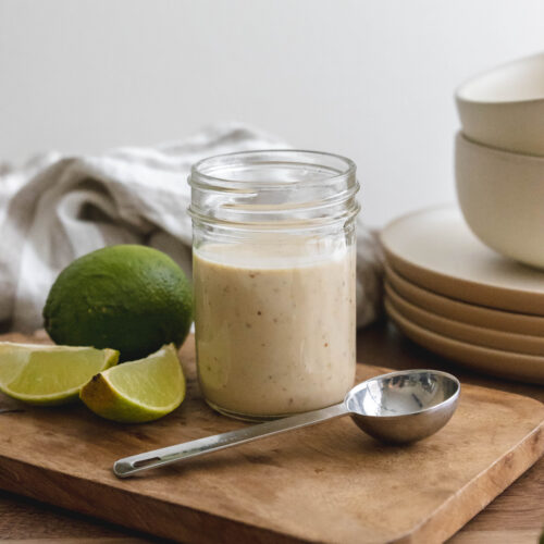 Quick and Simple: Creamy Honey Lime Salad Dressing - may eighty five