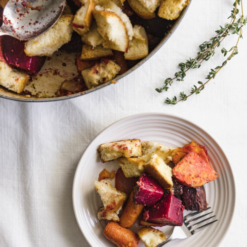 Roasted Winter Root Vegetable Crumble - may eighty five