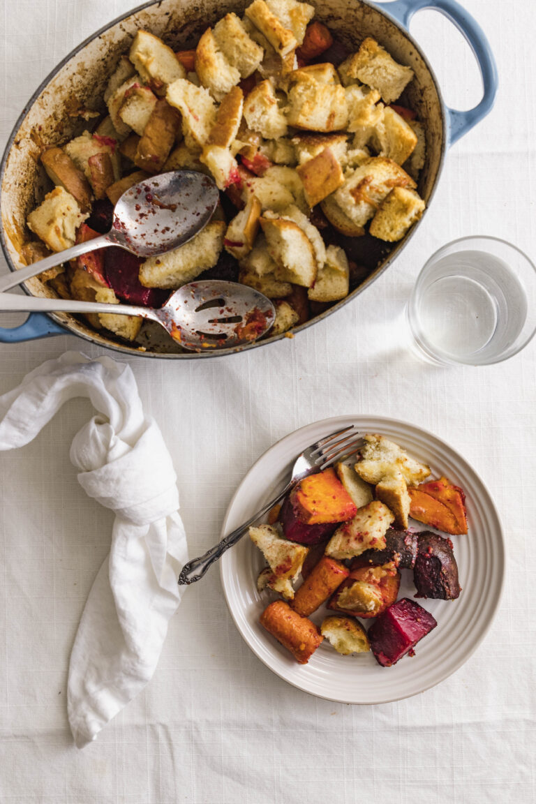 Roasted Winter Root Vegetable Crumble - MAY EIGHTY FIVE