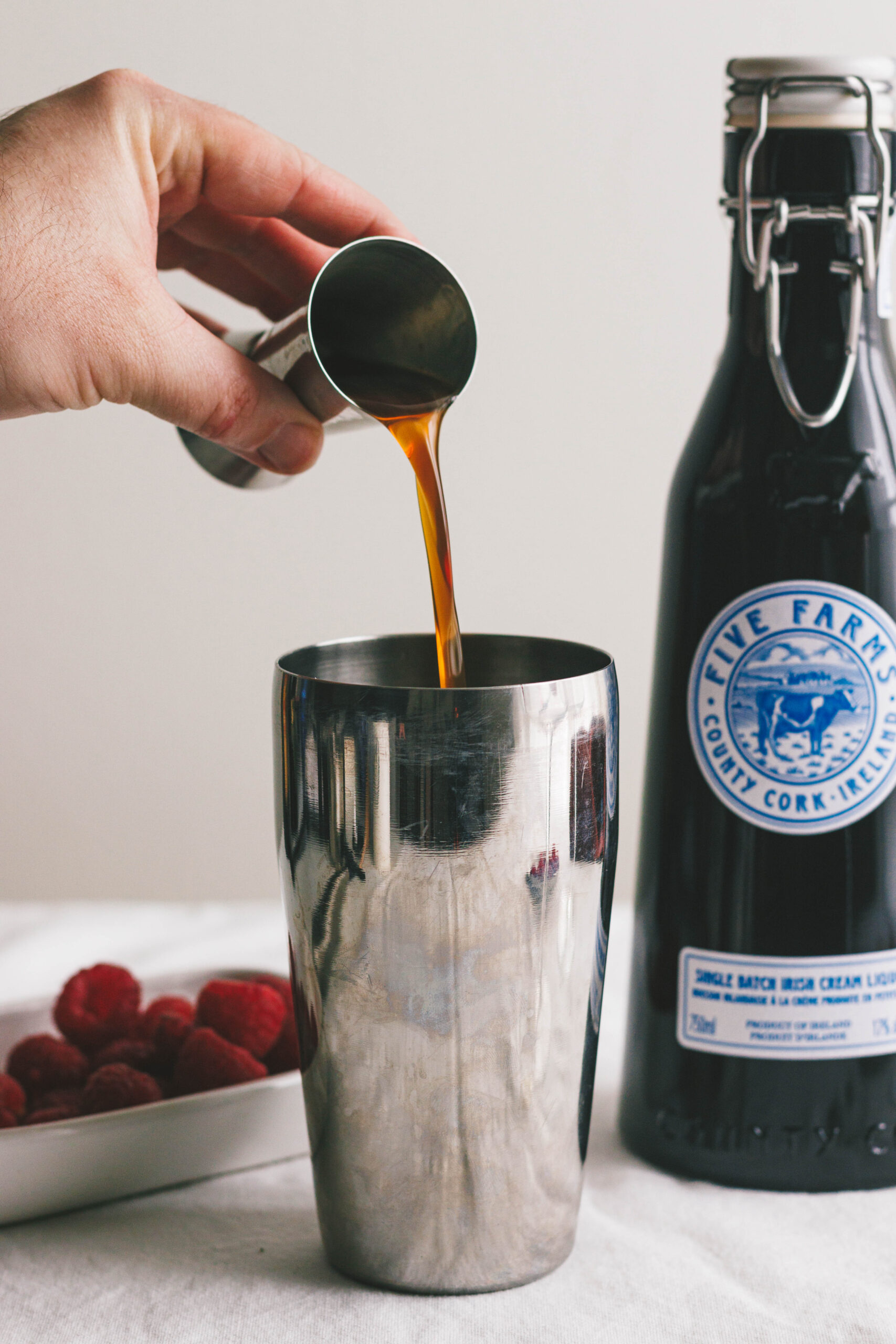 Best Raspberry and Irish Cream Cocktail Recipe - MAY EIGHTY FIVE