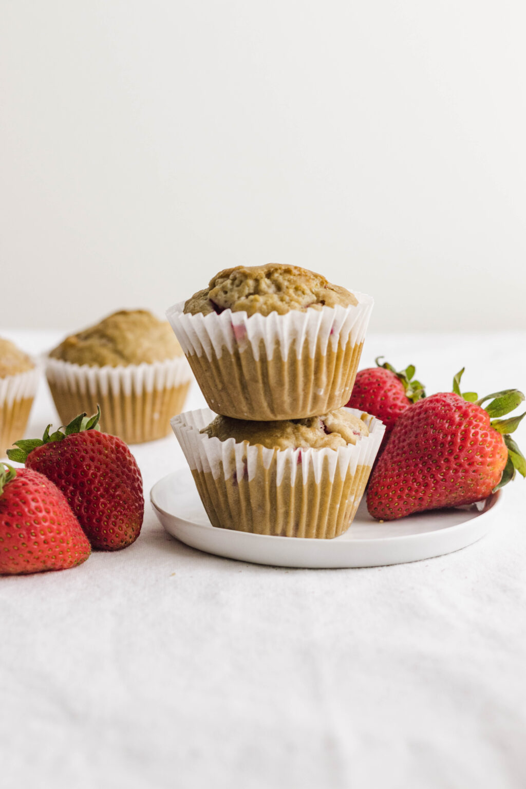 Healthy Strawberry Oat Breakfast Muffins (with Lemon Zest) - MAY EIGHTY ...