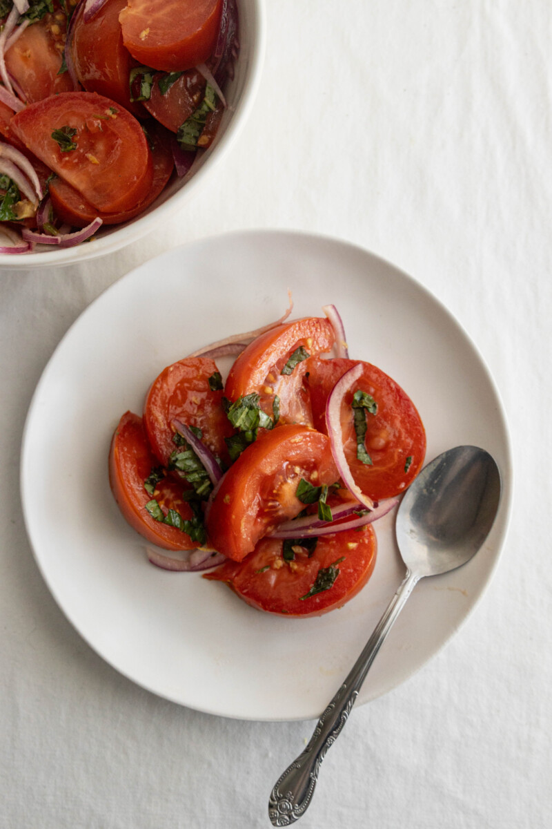 The Best Fresh Tomato Salad Recipe - may eighty five